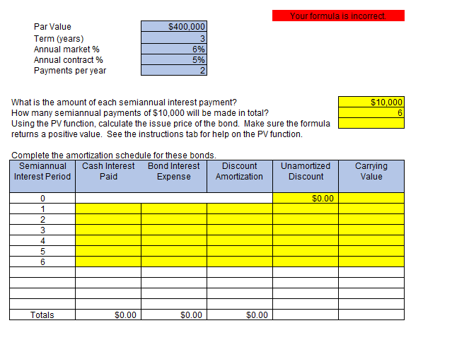 Solved I really need help figuring out the EXCEL codes to | Chegg.com