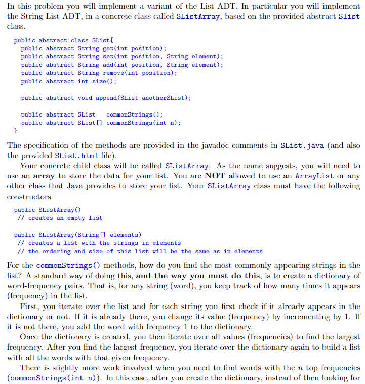 Solved In this problem you will implement a variant of the | Chegg.com