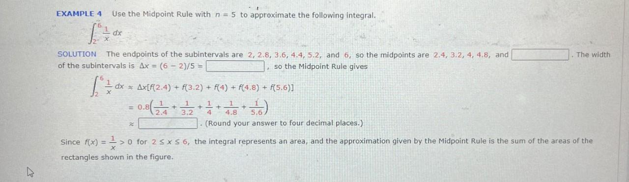 Solved 27 EXAMPLE 4 Use the Midpoint Rule with n = 5 to | Chegg.com