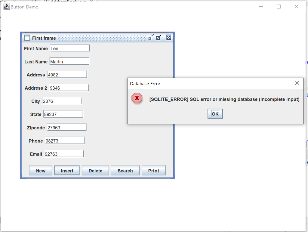 Hello, I need help on my code for my Java address | Chegg.com