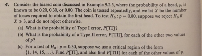 Solved 4. Consider the biased coin discussed in Example | Chegg.com