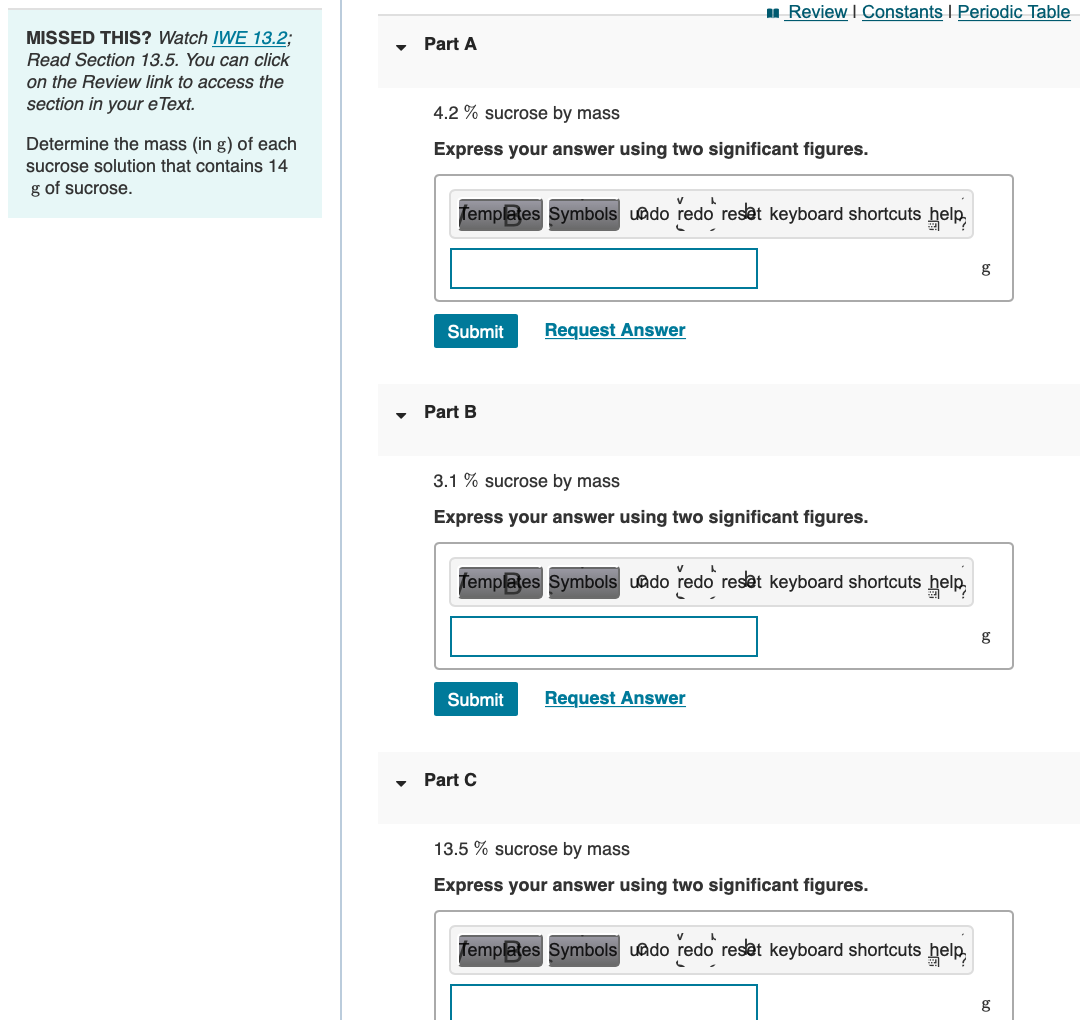 Solved n Review | Constants | Periodic Table Part A MISSED | Chegg.com