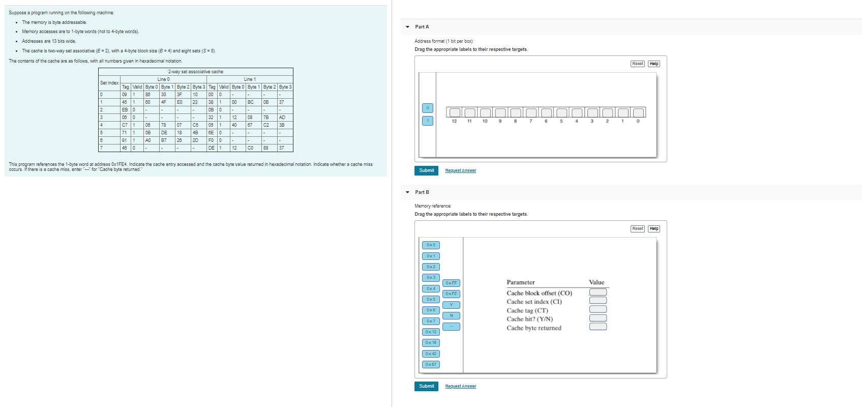 Solved Part A Suppose a program running on the following | Chegg.com