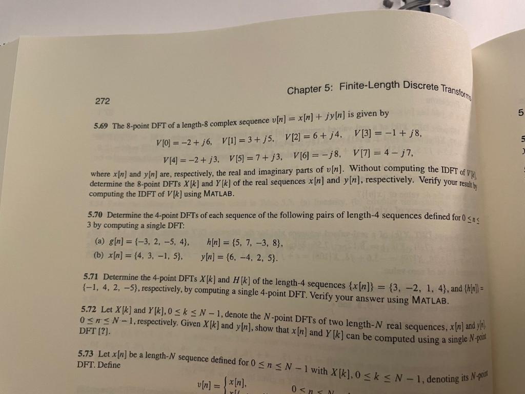 Solved Chapter 5: Finite-Length Discrete Transtorns 272 5 | Chegg.com