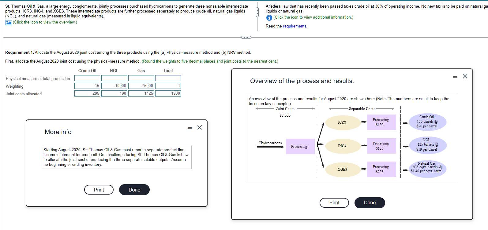 Solved Requirement 1. Allocate the August 2020 joint cost | Chegg.com