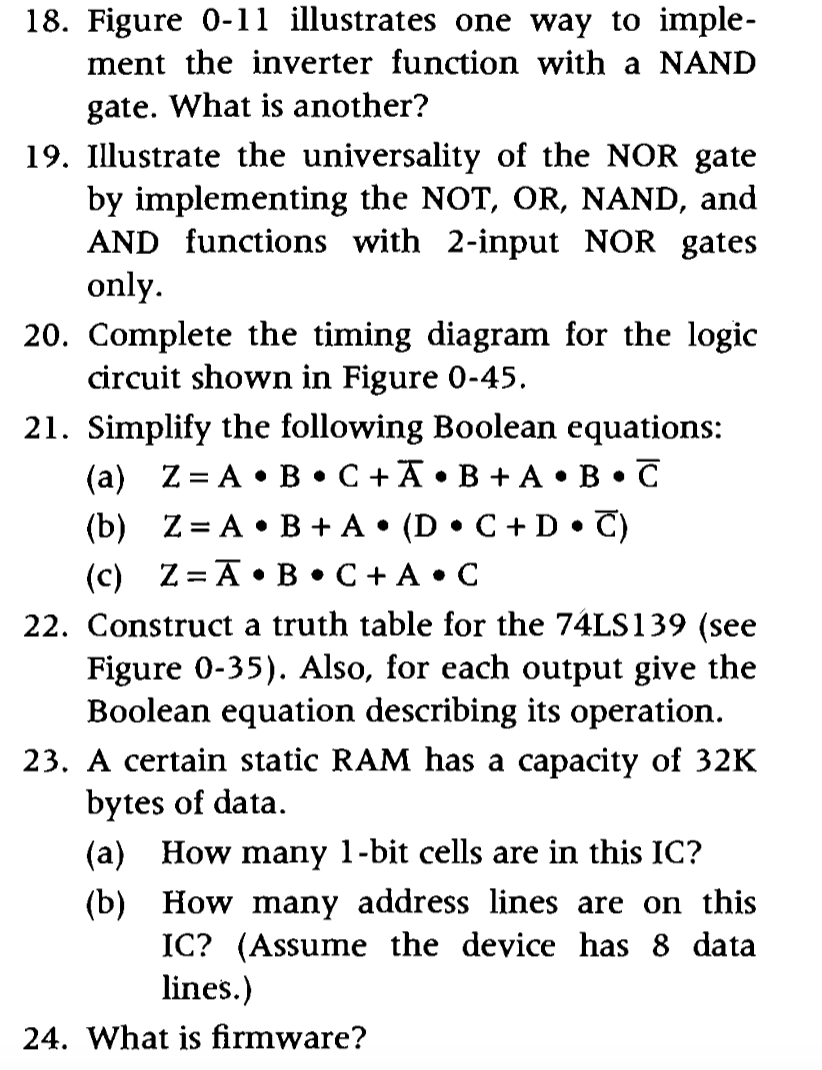 Solved 18. Figure 0-11 illustrates one way to imple- ment | Chegg.com