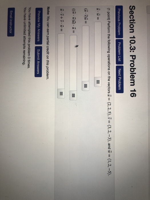 Solved Section 10.3: Problem 15 (1 point) Consider the | Chegg.com
