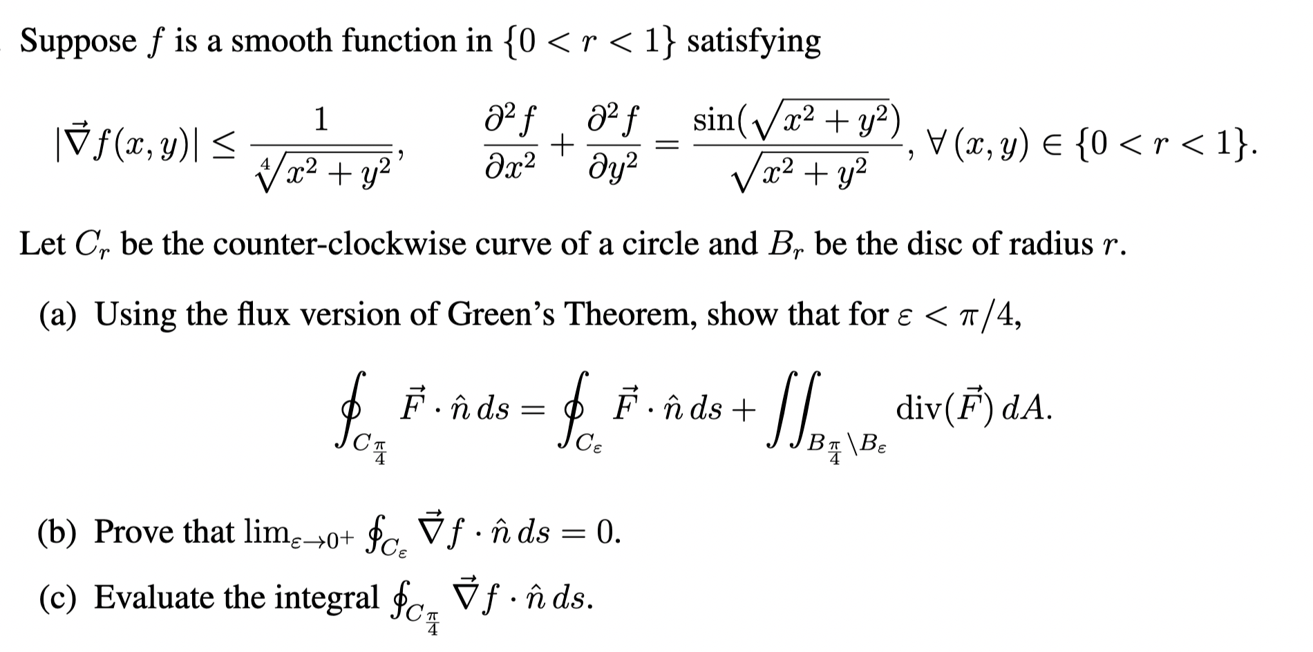 Solved Suppose f is a smooth function in {0
