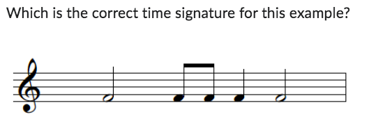 Solved Which is the correct time signature for this example? | Chegg.com