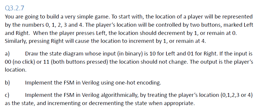 Solved You are going to build a very simple game. To start | Chegg.com