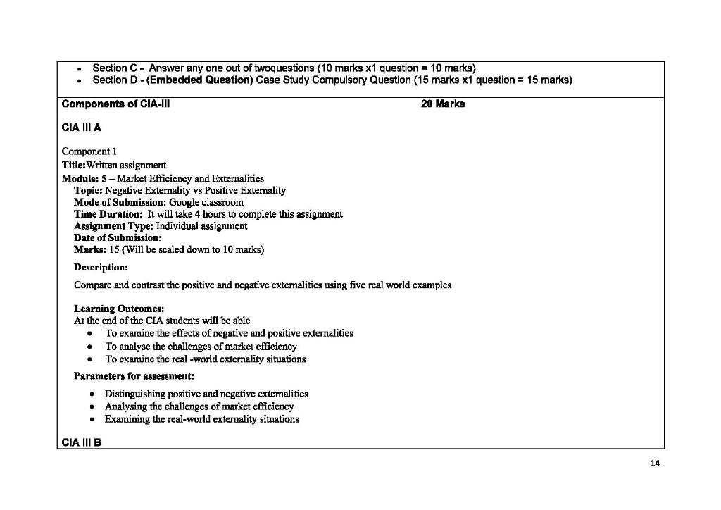 Solved Section C - Answer any one out of twoquestions (10 | Chegg.com