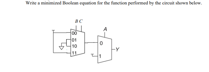 Solved Write A Minimized Boolean Equation For The Function