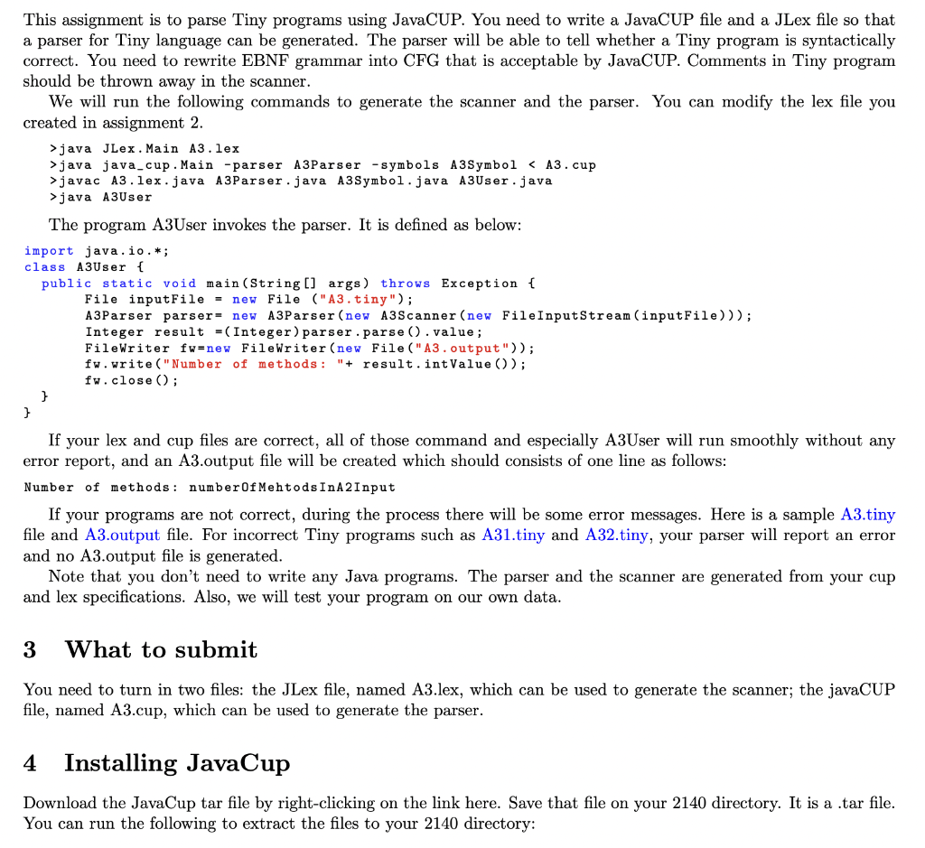 Solved Java Lex Specificaiton //transform the following to | Chegg.com