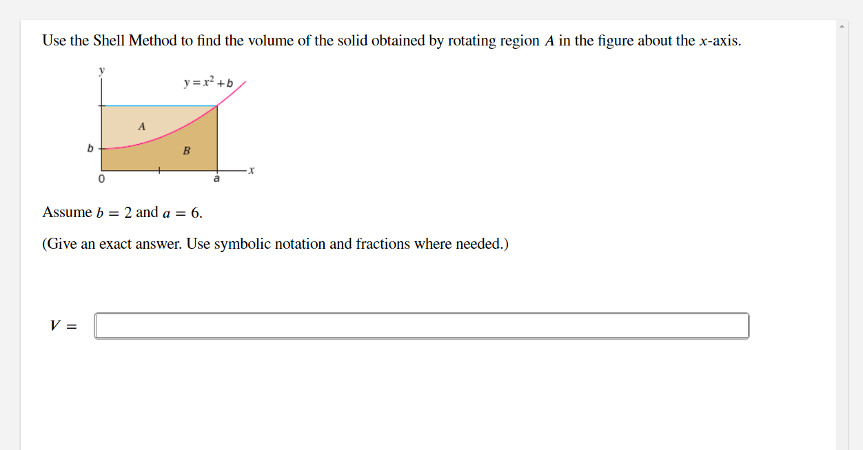 Solved Use the Shell Method to find the volume of the solid | Chegg.com