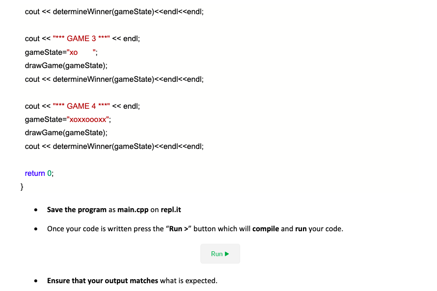 Solved Steps • Use repl.it to load and modify the solution | Chegg.com