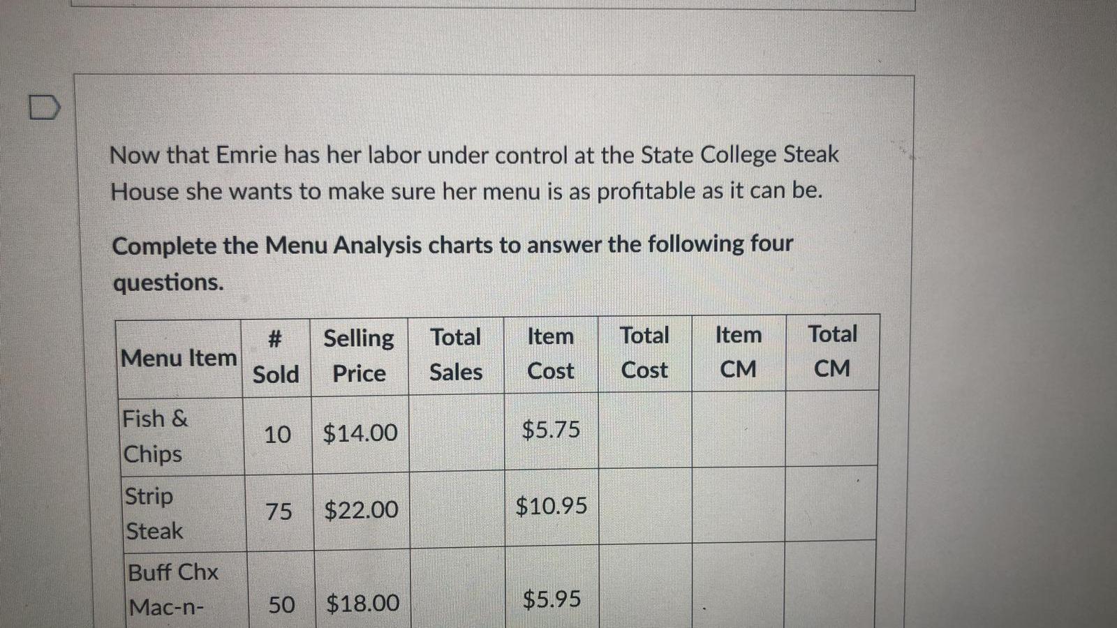 Solved Now that Emrie has her labor under control at the | Chegg.com