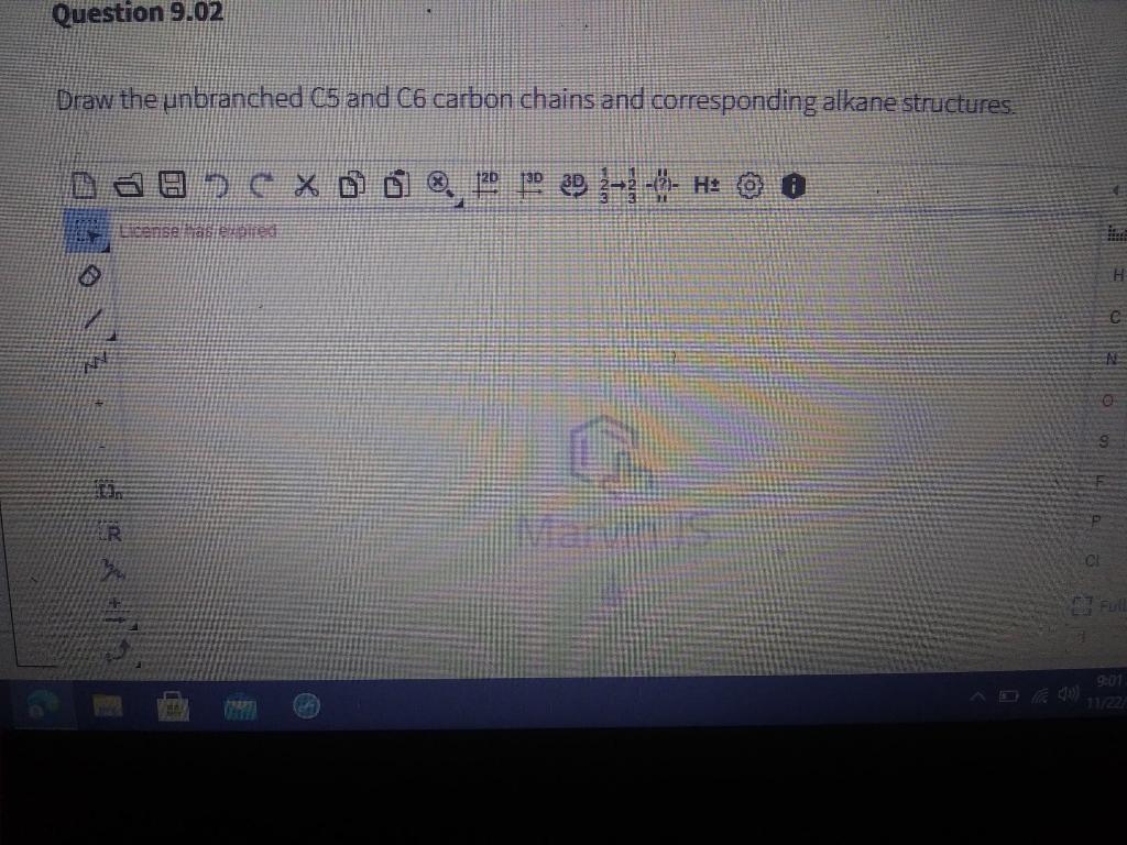 Solved Question 9.02 Draw the unbranched C5 and C6 carbon | Chegg.com
