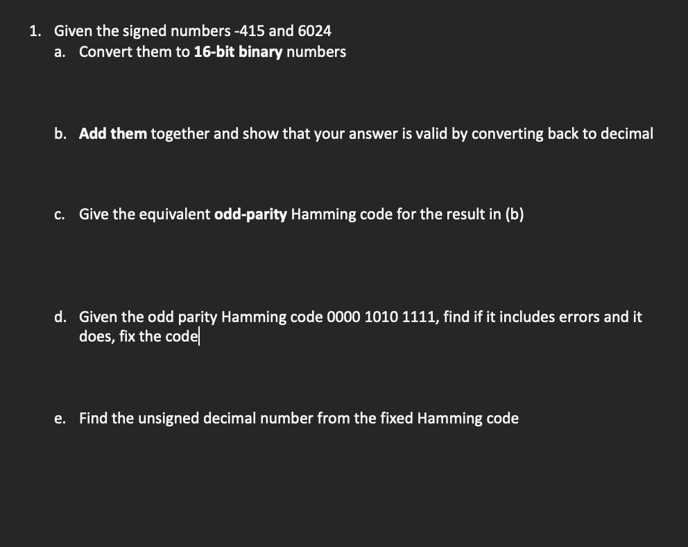 Solved : Answer all the question showing your work. Given | Chegg.com