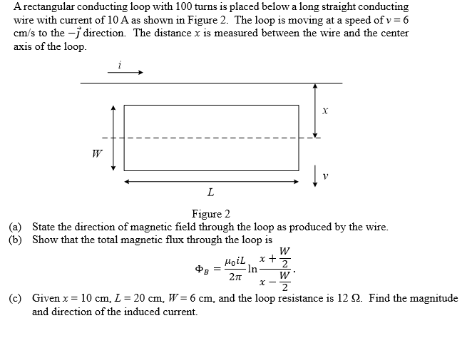 Solved A rectangular conducting loop with 100 turns is | Chegg.com