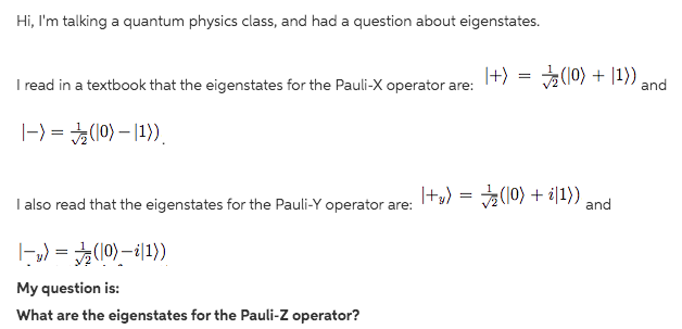 Solved Hi, I'm talking a quantum physics class, and had a | Chegg.com