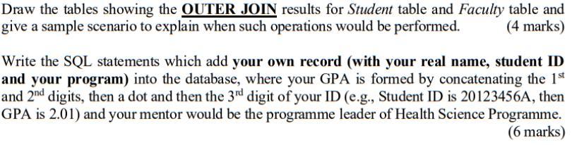 Consider the tables below from the Microsoft Access | Chegg.com