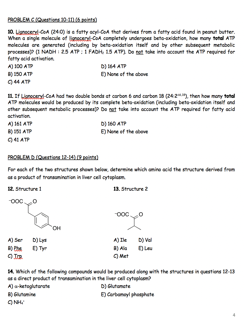 PROBLEM C (Questions 10-11) (6 points) 10. | Chegg.com