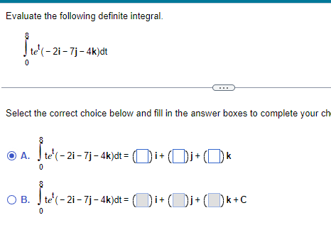 Solved Evaluate the following definite | Chegg.com