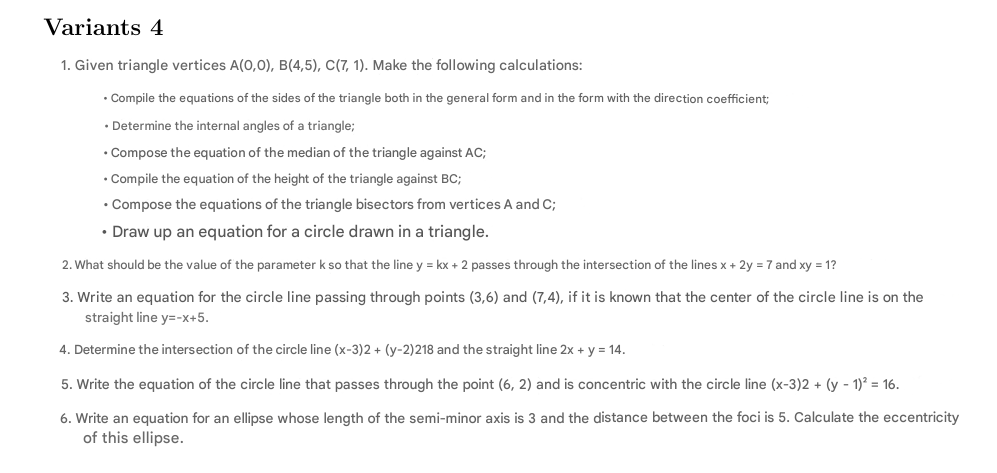 Solved Variants 4Given triangle vertices | Chegg.com