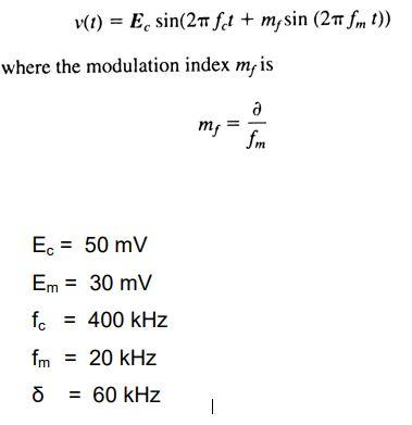 Solved Implement the FM equation using the above Parameters | Chegg.com