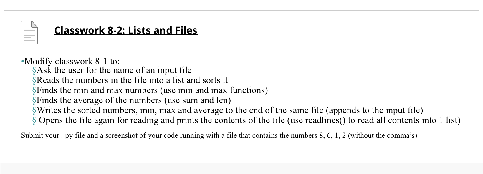 Solved Modify Classwork 8 1 To §ask The User For The Name 
