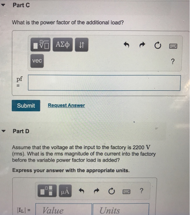 Solved A factory has an electrical load of 1400 kW at a | Chegg.com
