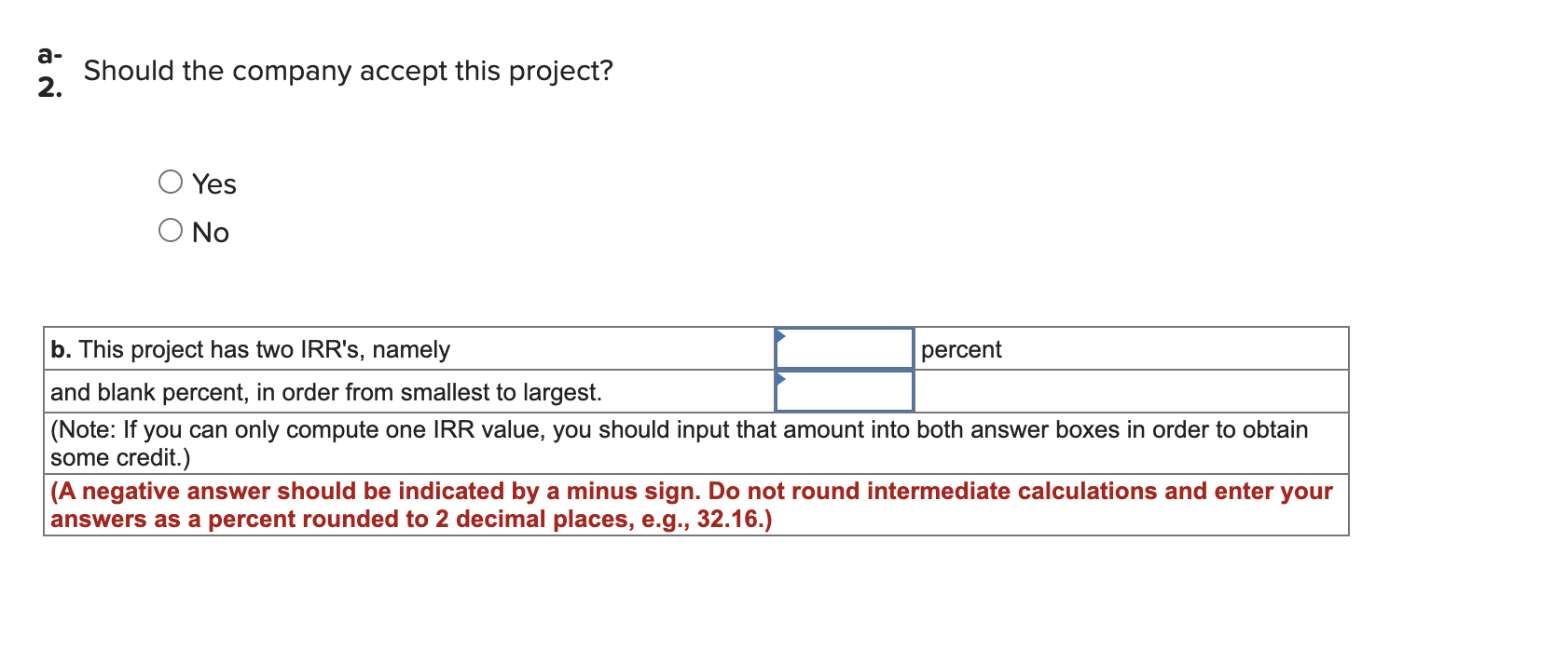 Solved Problem 9-14 Problems with IRR (LO5] Howell | Chegg.com