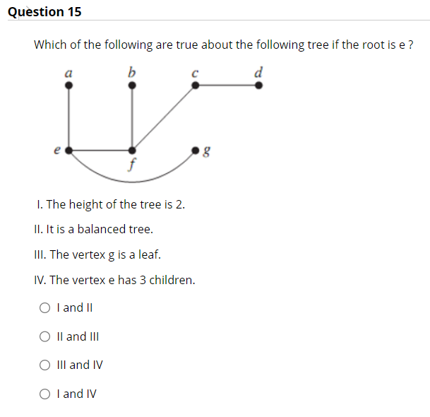 Solved Which of the following are true about the following | Chegg.com