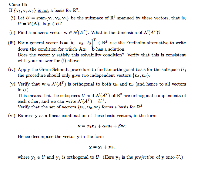 Solved Consider the following two sets of vectors: (a) | Chegg.com