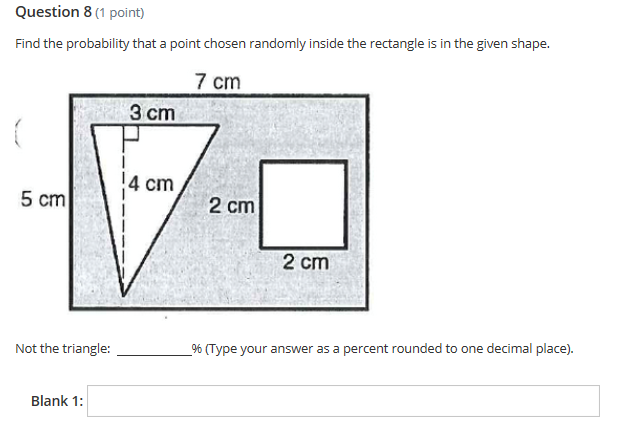 Solved Question 5 (1 point) Find the probability that a | Chegg.com