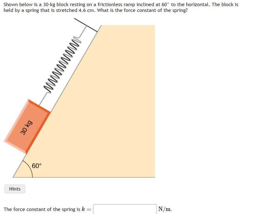Solved Shown below is a 30-kg block resting on a | Chegg.com