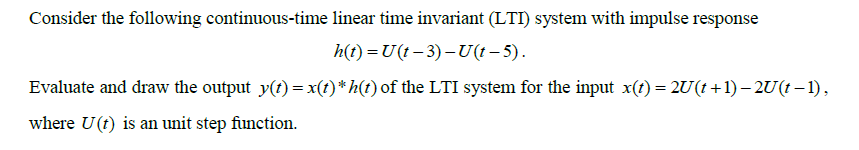 Solved Consider the following continuous-time linear time | Chegg.com