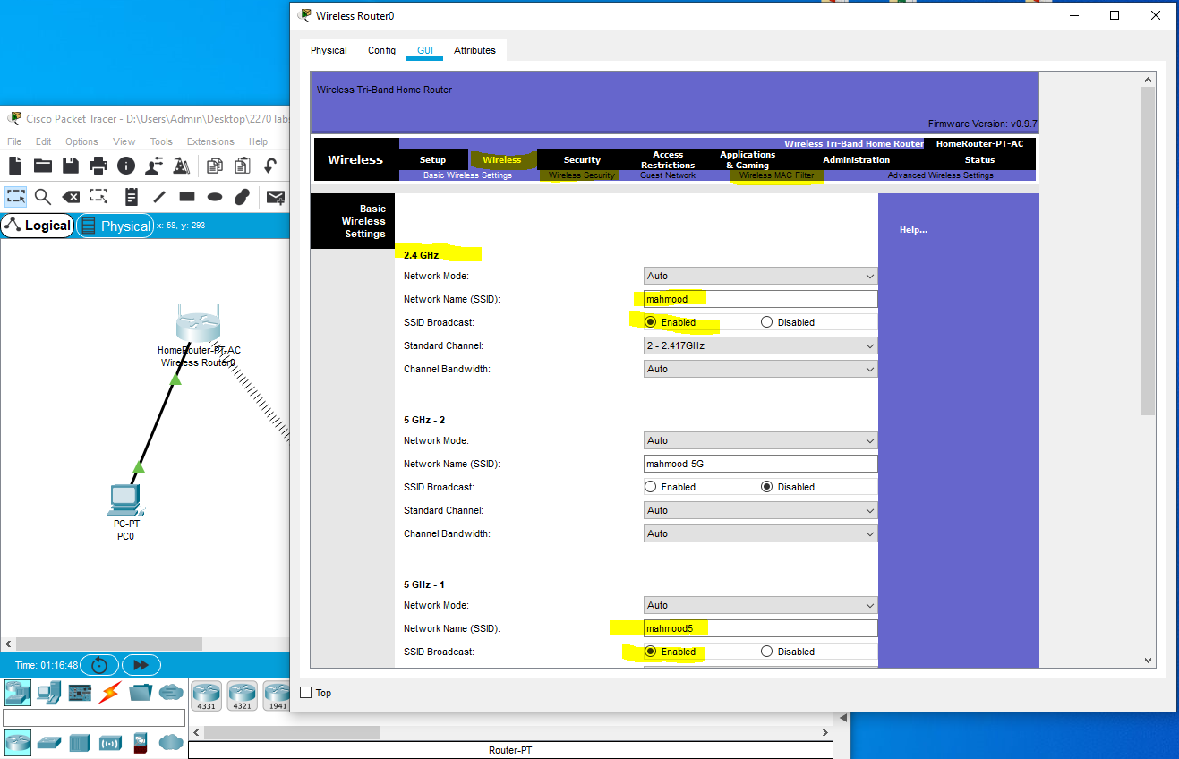 Solved Network Address [_____/2]Start Packet Tracer | Chegg.com