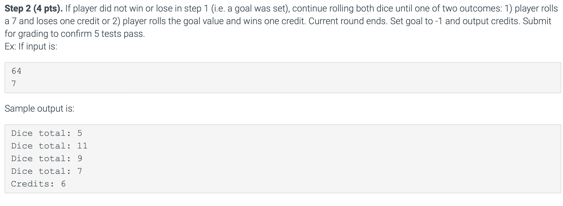 Solved I need help with a zybooks lab. The problem is | Chegg.com