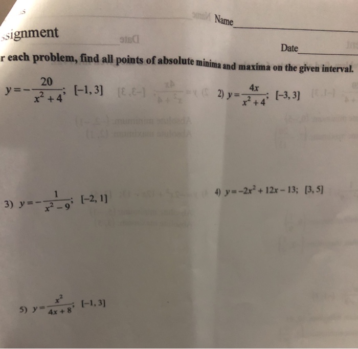 Solved ame ssignment r each problem, find all points of | Chegg.com