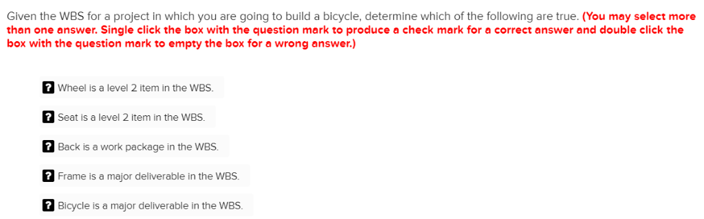 Solved Given the WBS for a project in which you are going to | Chegg.com