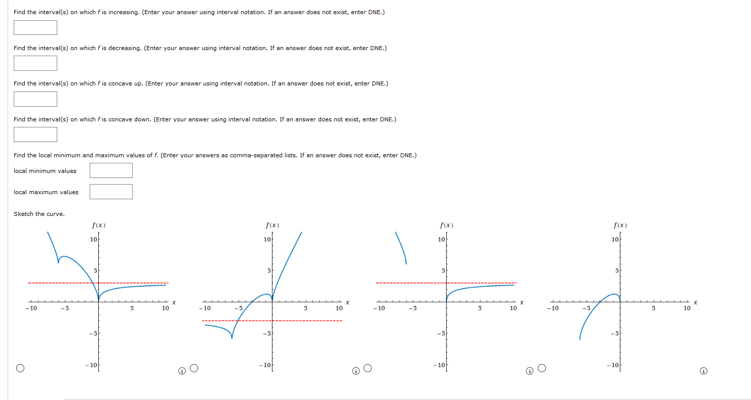 Solved Consider the following curve. f(x) = x2 + 6x - x | Chegg.com