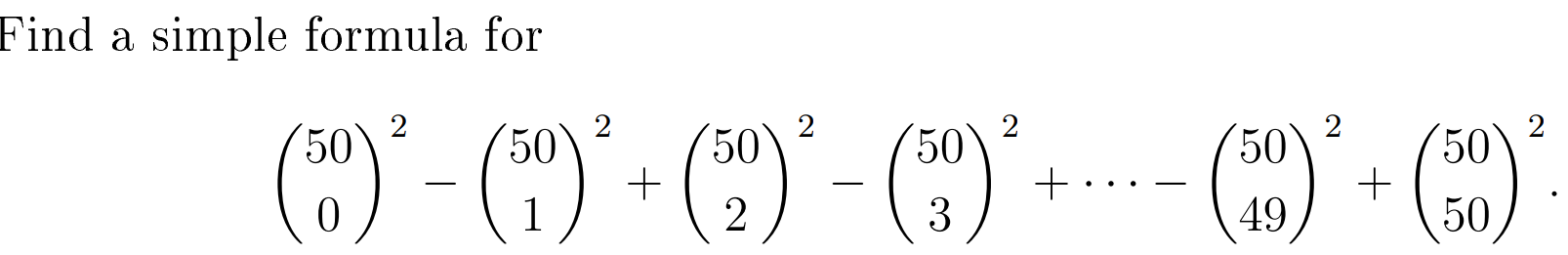 Solved Find a simple formula for | Chegg.com