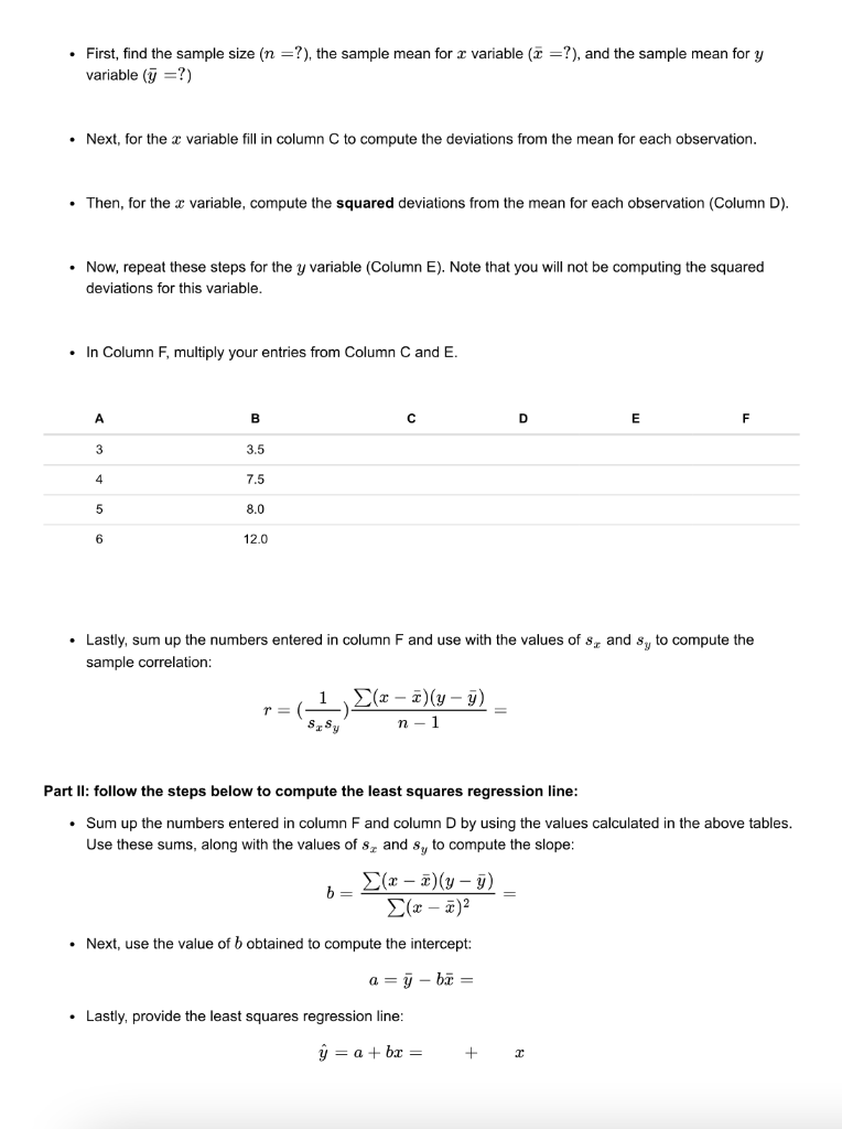 Solved Project: Simple Linear Regression with RStudio Math | Chegg.com
