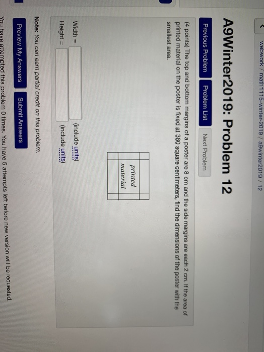 Solved webwork math1115-winter-2019/a9winter2019/12 | Chegg.com Solved webwork math1115-winter-2019/a9winter2019/12 | Chegg.com
