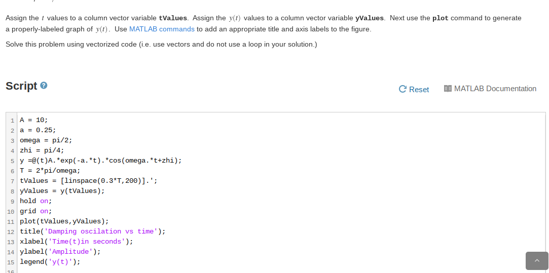 Solved X Problem 4 - Plot a decaying cosine wave 4 solutions | Chegg.com