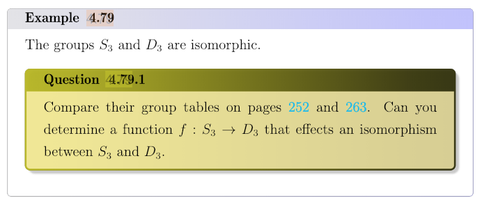 Solved Example 4.79 The groups S3 and D3 are isomorphic. | Chegg.com