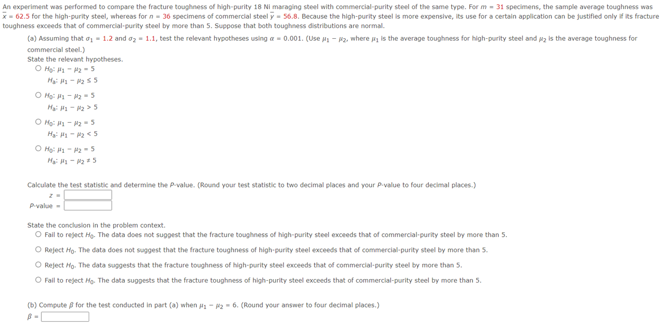 Solved toughness exceeds that of commercial-purity steel by | Chegg.com