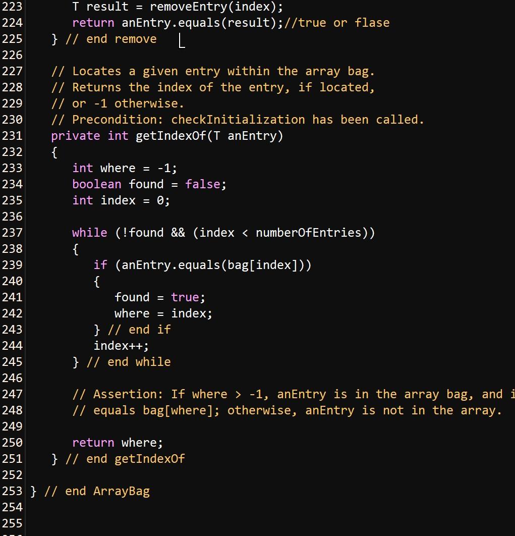 Solved Can you edit the ArrayBagDemo so the output can be | Chegg.com
