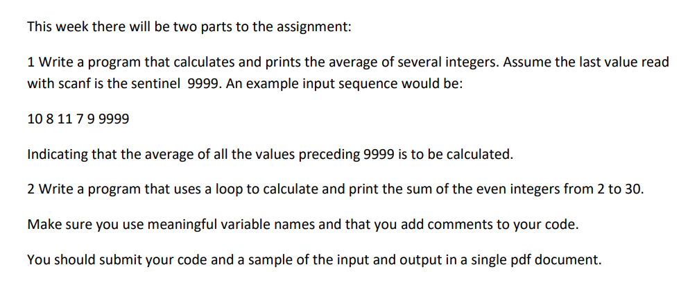 Solved This week there will be two parts to the assignment:1 | Chegg.com